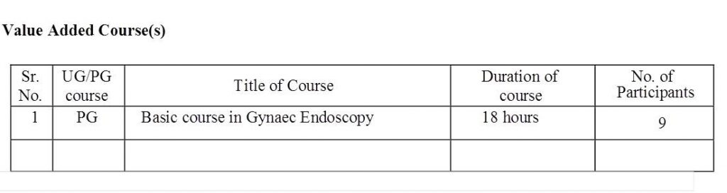 Value added Courses – Dr. Vasantrao Pawar Medical College, Hospital ...